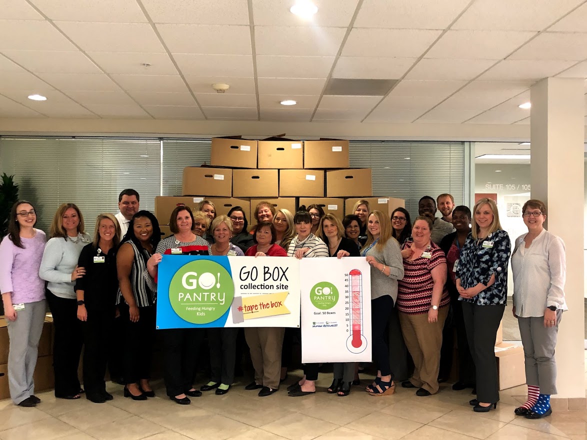 HR Team Exceeded GO Box Goal - GO Pantry